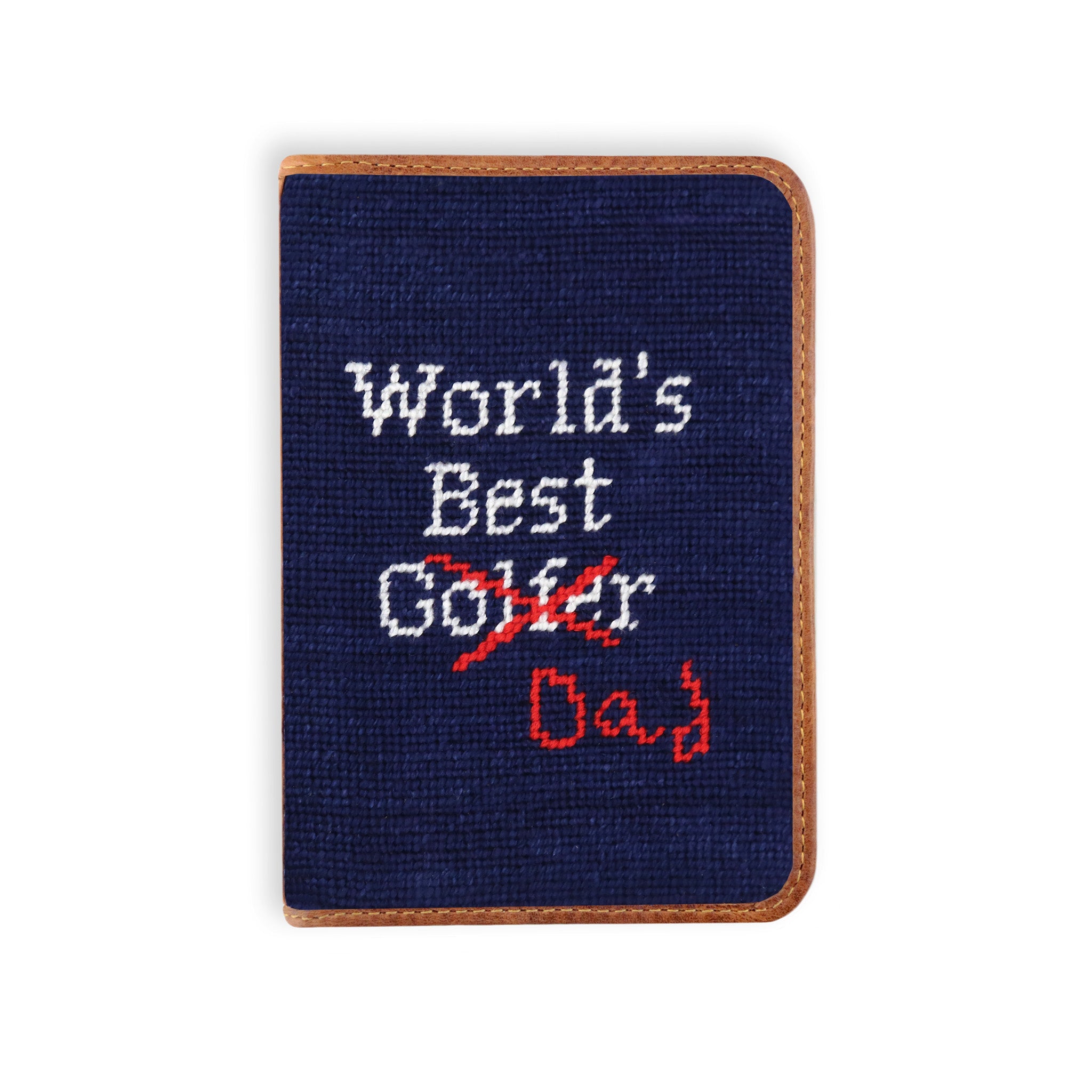 World's Best Golfer Dad Golf Scorecard Holder (Dark Navy) – Smathers ...