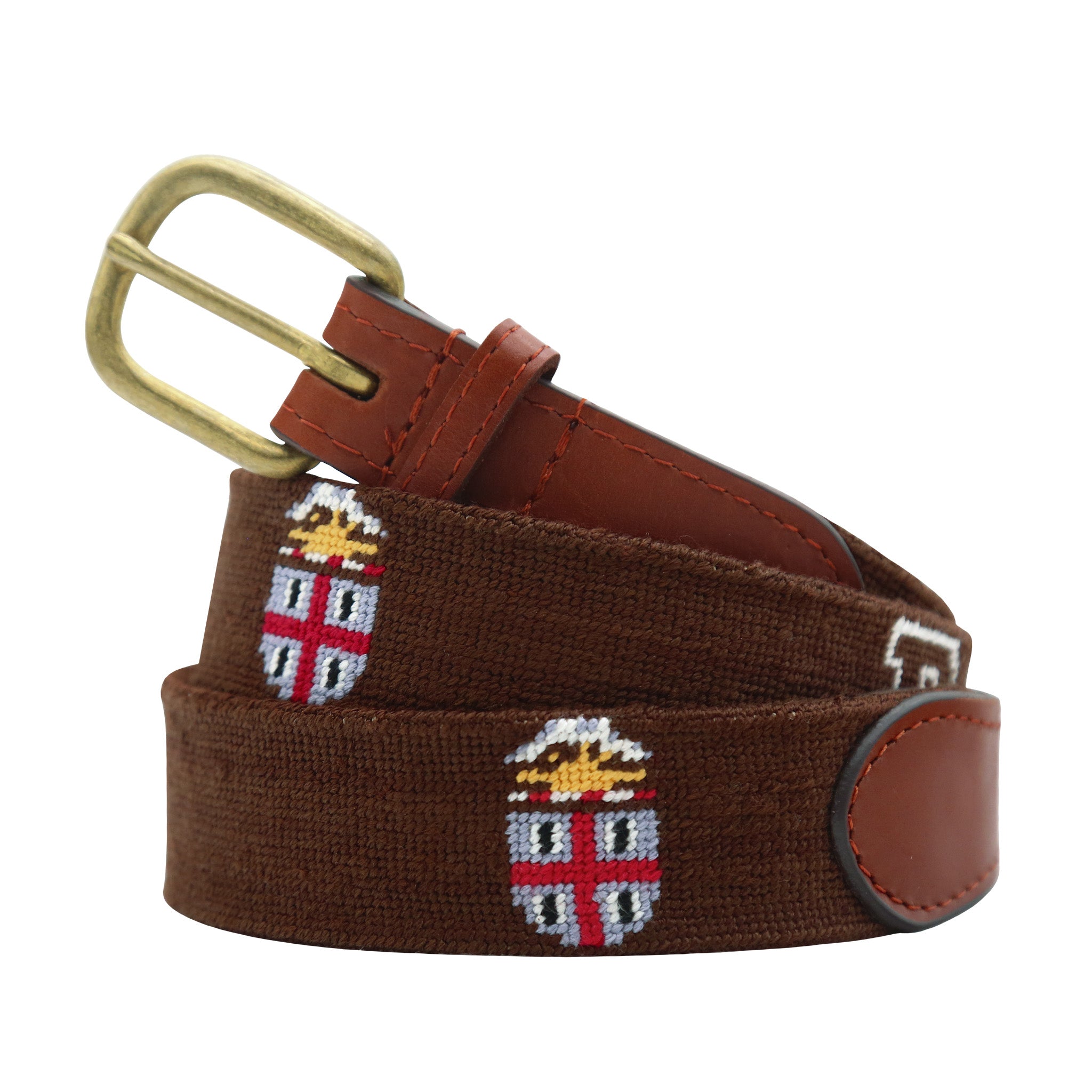 Brown Needlepoint Belt – Smathers & Branson