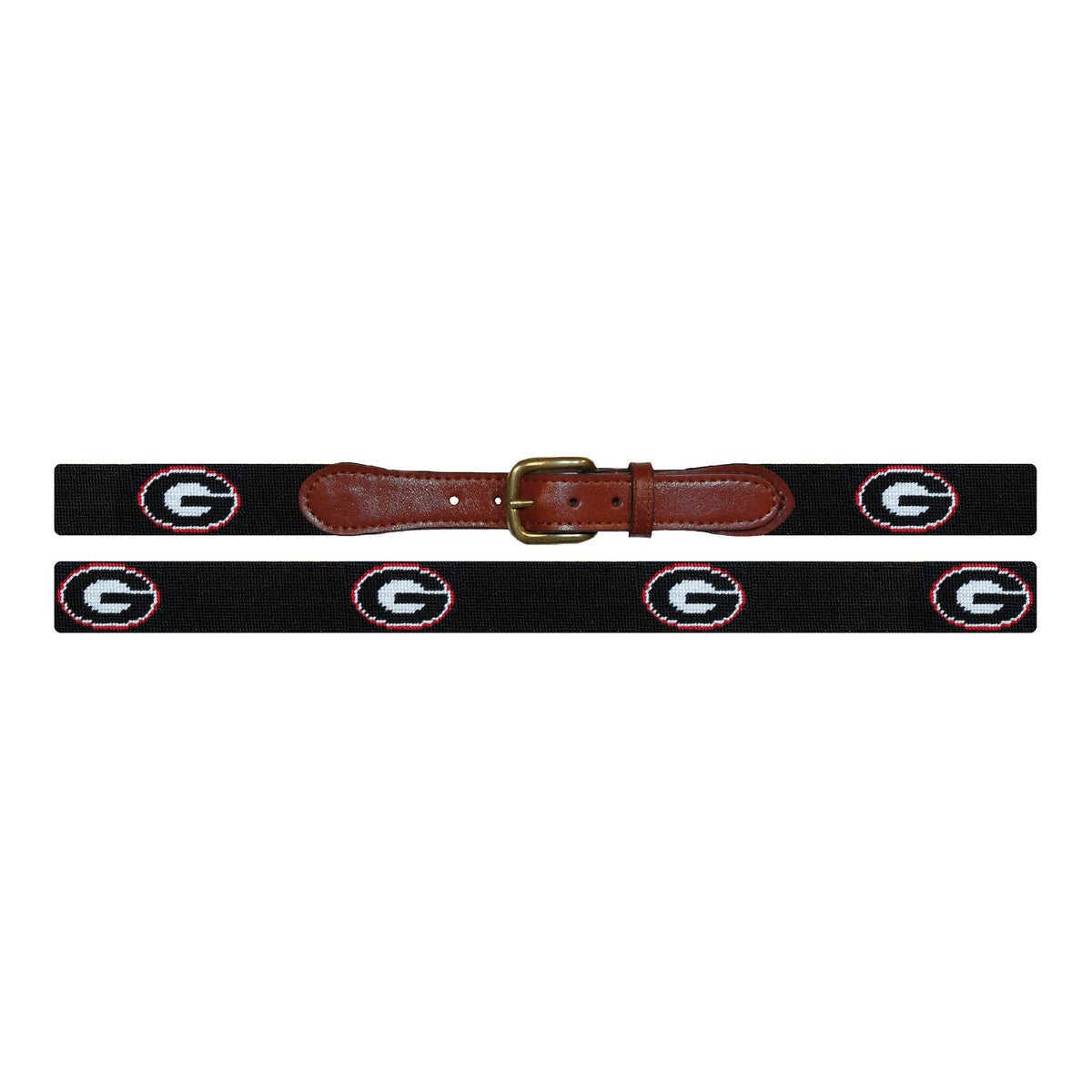 Georgia Needlepoint Belt (Black) – Smathers & Branson
