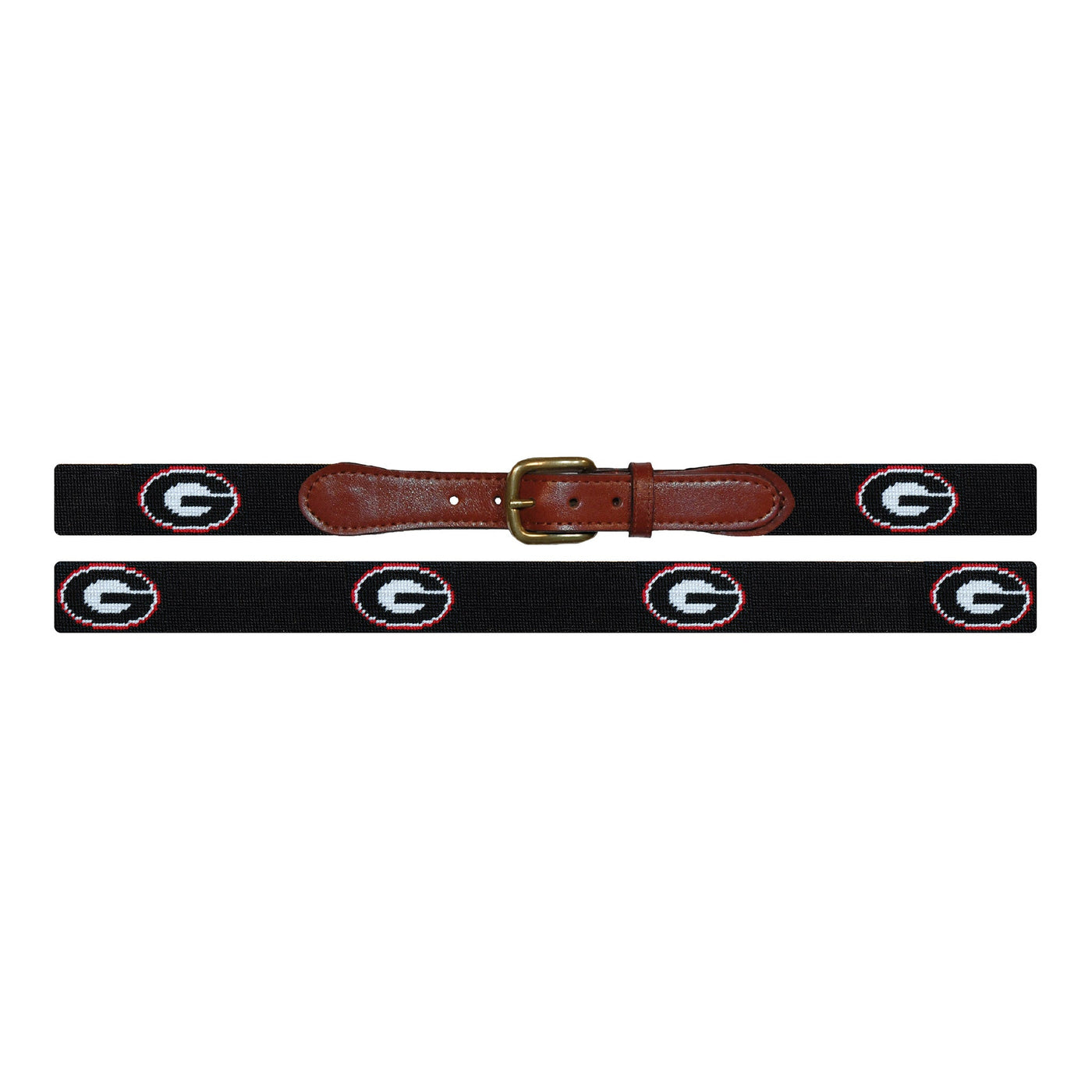 Georgia Needlepoint Belt (Black) – Smathers & Branson