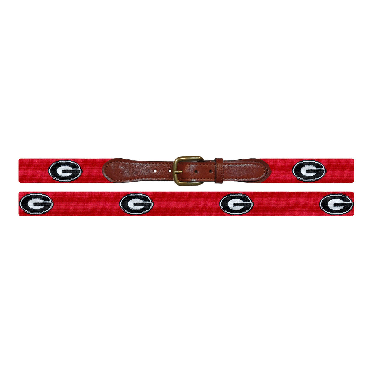 Georgia Needlepoint Belt (Red) – Smathers & Branson