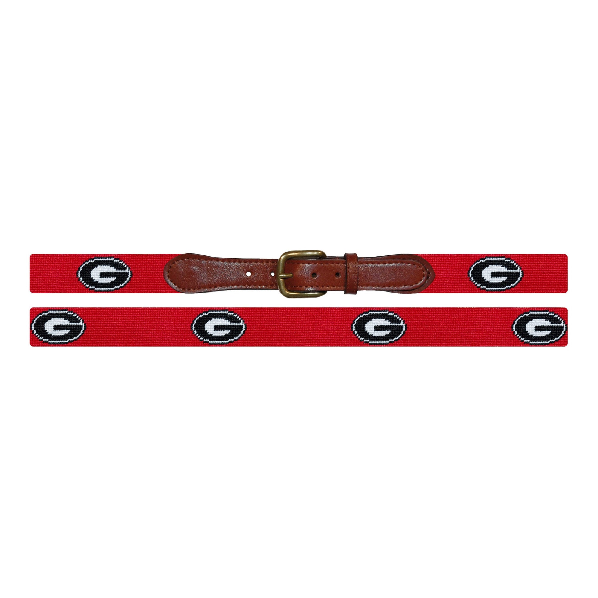 Georgia Needlepoint Belt (Red) – Smathers & Branson