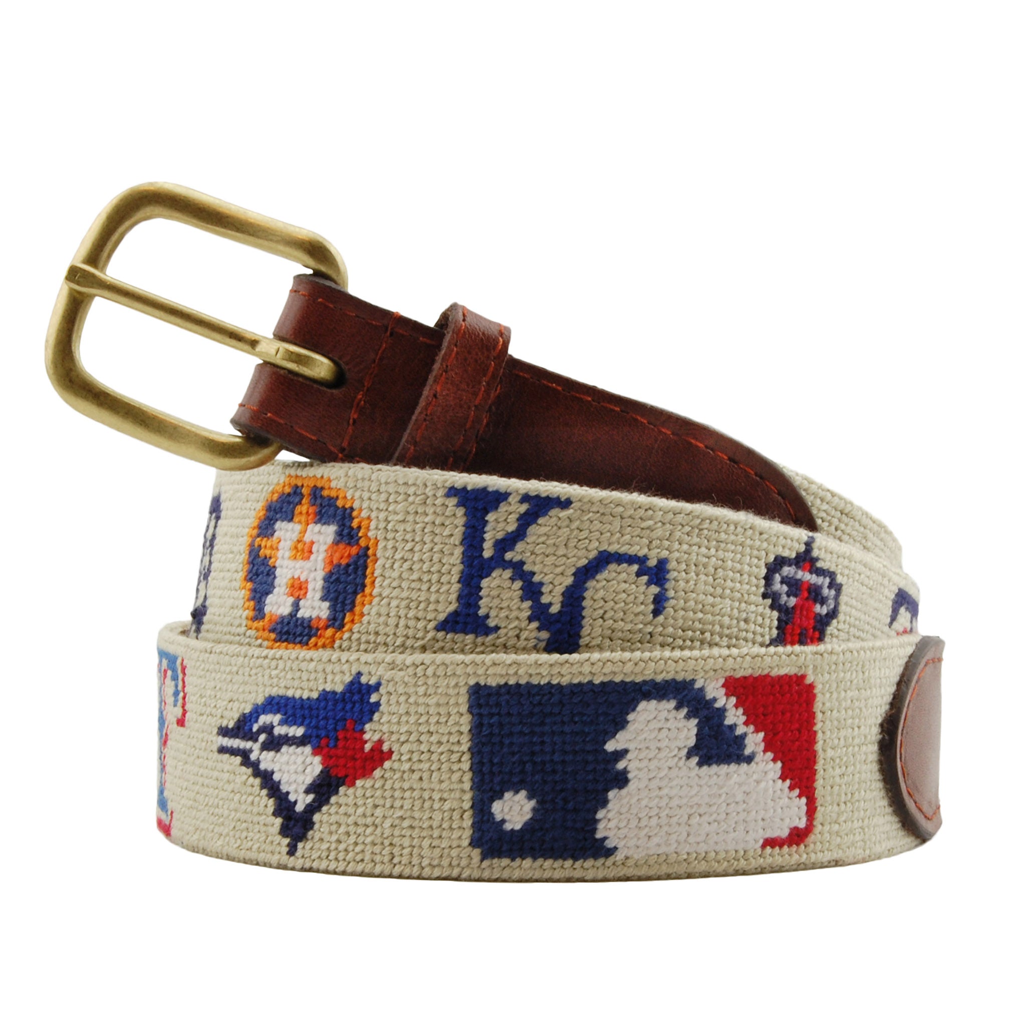 MLB American League Belt (Light Khaki) – Smathers & Branson