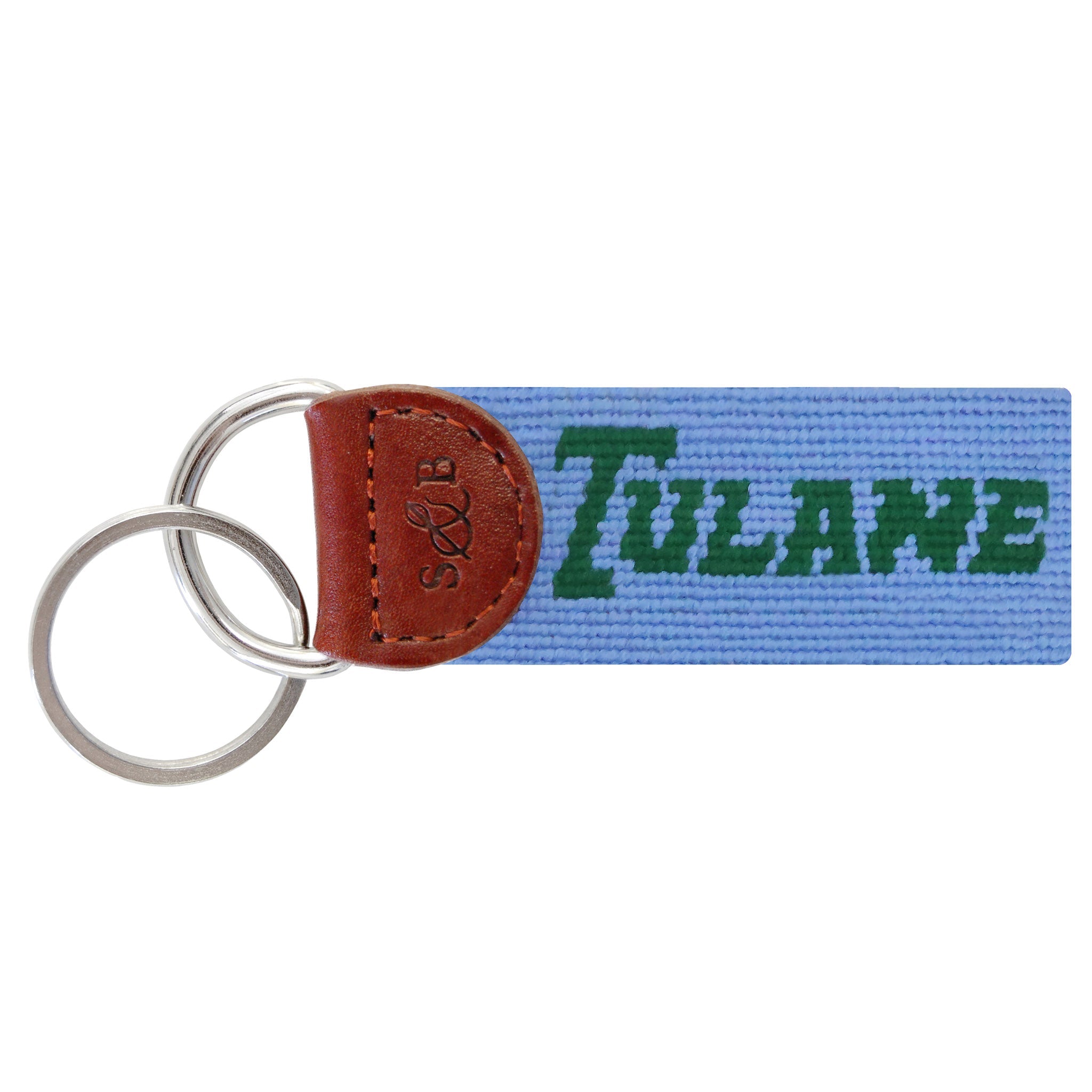 Tulane Text Key Fob (Baby Blue) – Smathers & Branson